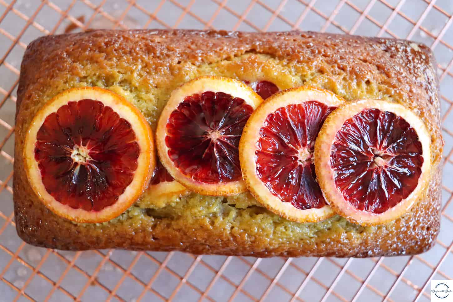 Blood Orange Cardamom Olive Oil Cake | Begin with Butter