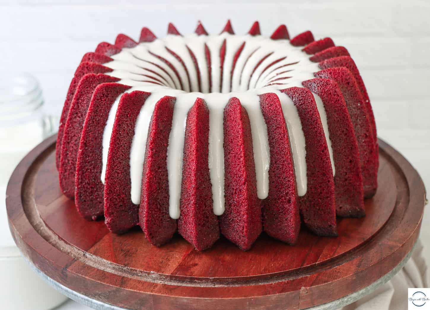Ruby Red Velvet Pound Cake | Begin with Butter