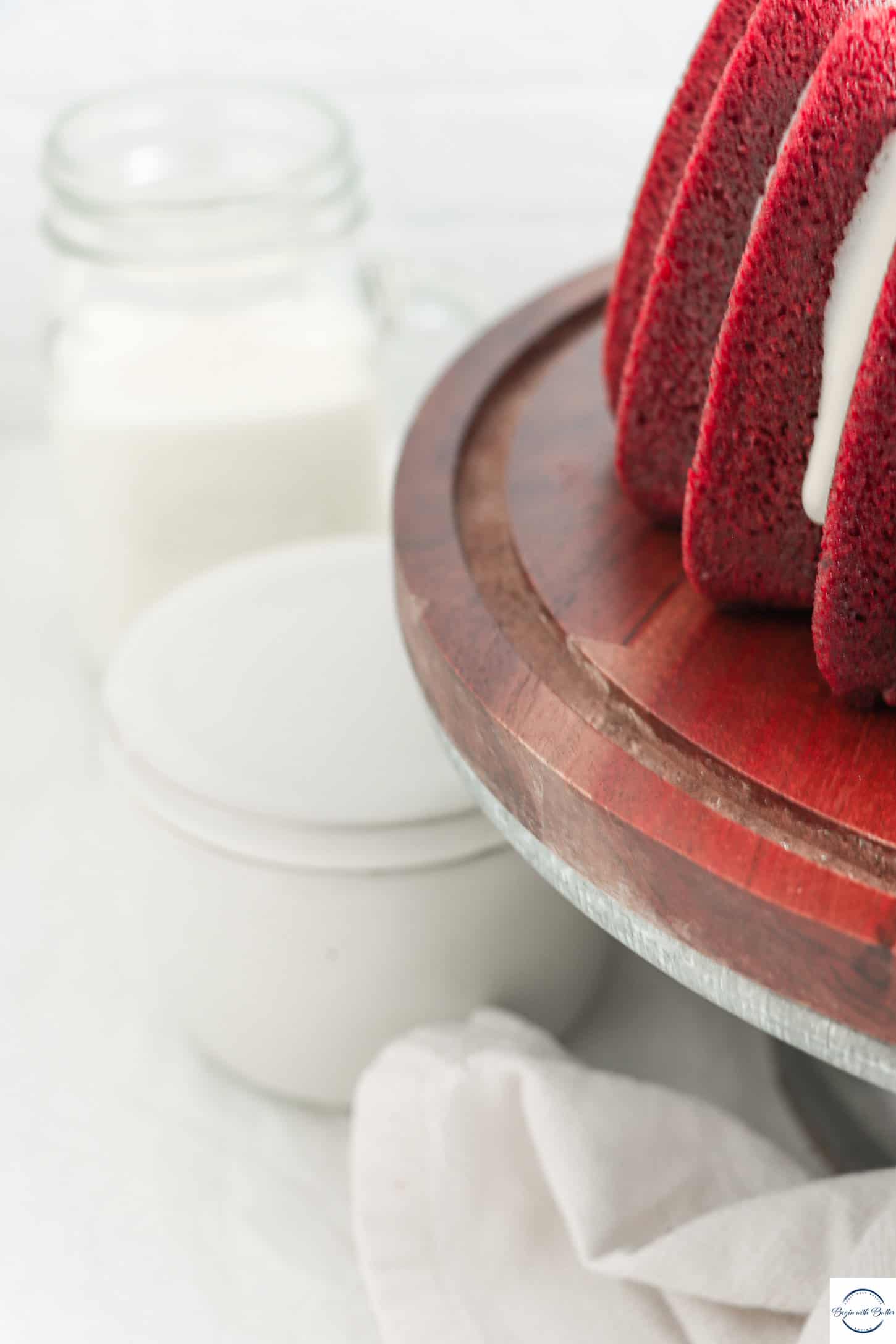 Ruby Red Velvet Pound Cake | Begin with Butter