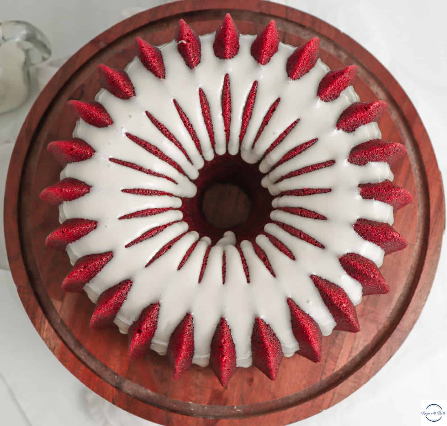 Ruby Red Velvet Pound Cake | Begin with Butter
