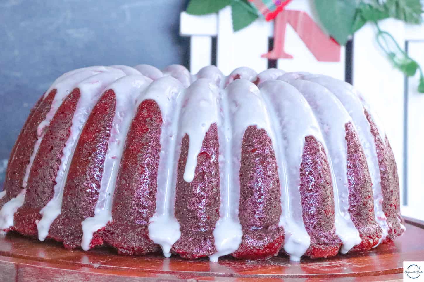 Vegan Red Velvet Pound Cake | Begin with Butter