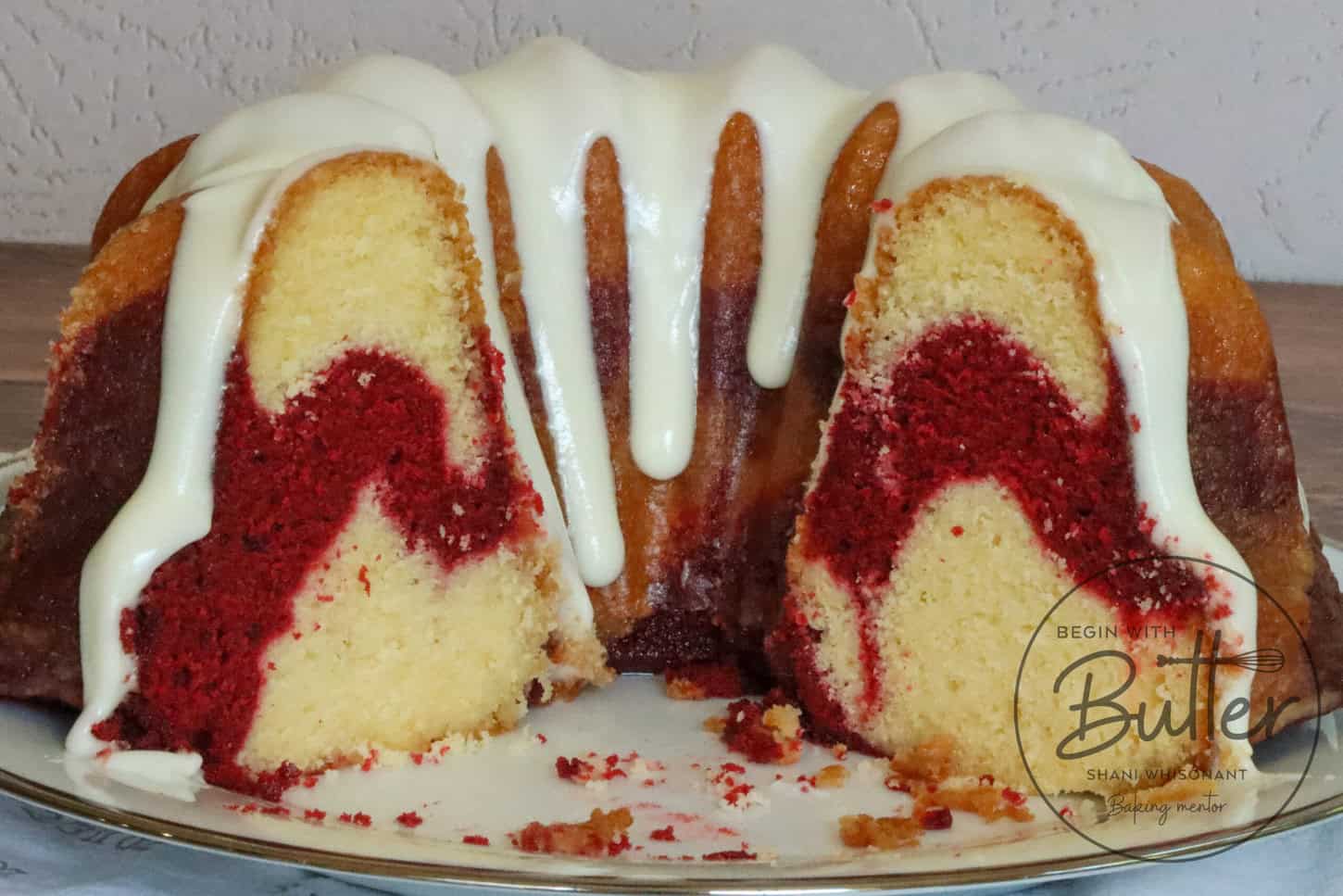 Red Velvet Marble Cake | Begin with Butter