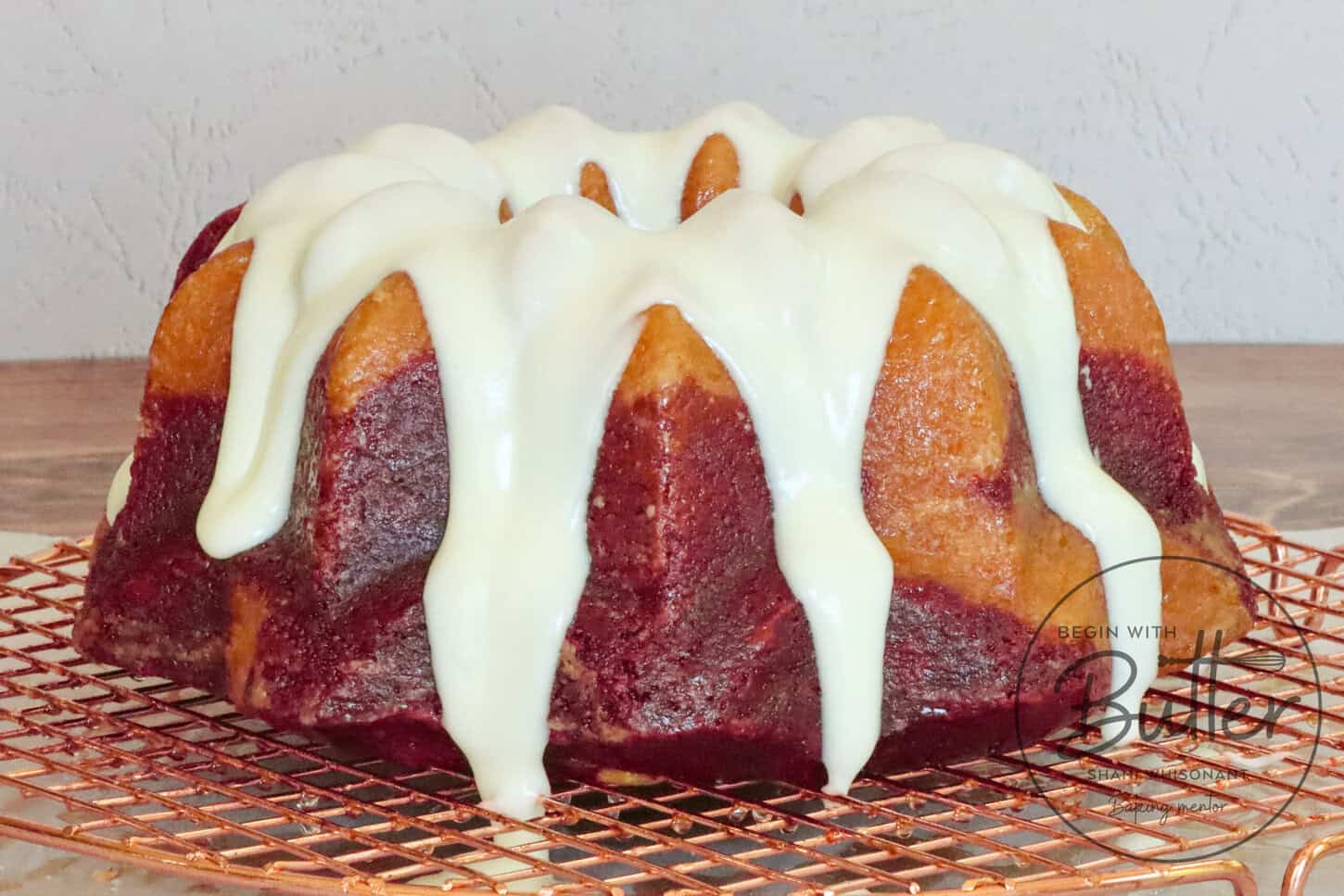 Red Velvet Marble Cake | Begin with Butter