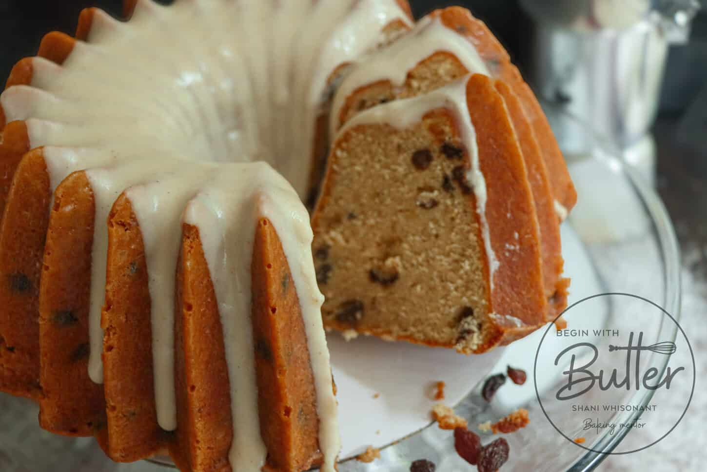 Brown Butter Rum Raisin Pound Cake | Begin with Butter
