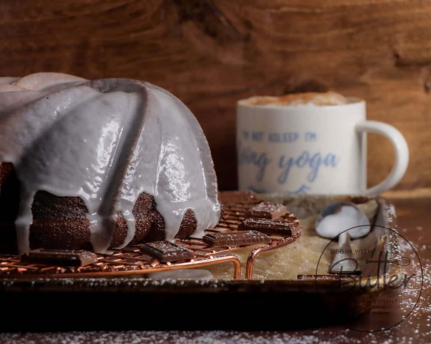 Half and Half Cake | Begin with Butter