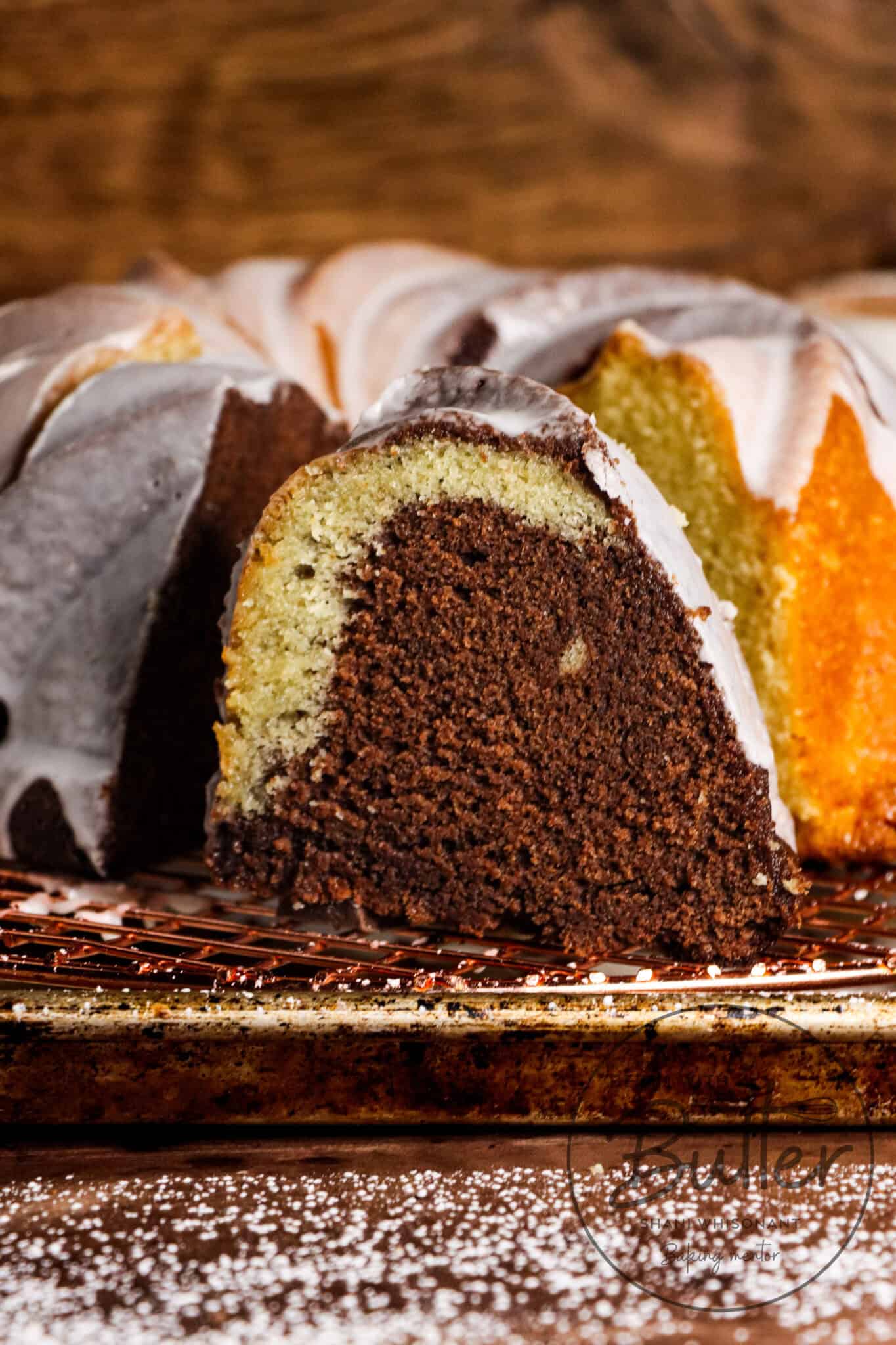 Half and Half Cake | Begin with Butter